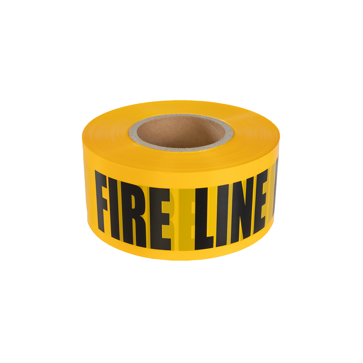 Barricade Tape 2 mil 3" x 1000ft, yellow/black printing, FIRE LINE DO ...
