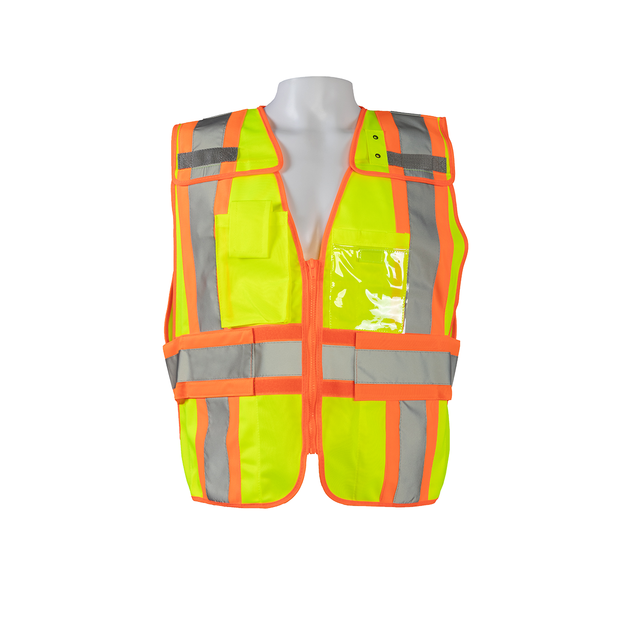 LV2-PSVP ANSI Class 2 Lime Solid Orange Contrast Two Tone Incident Com ...