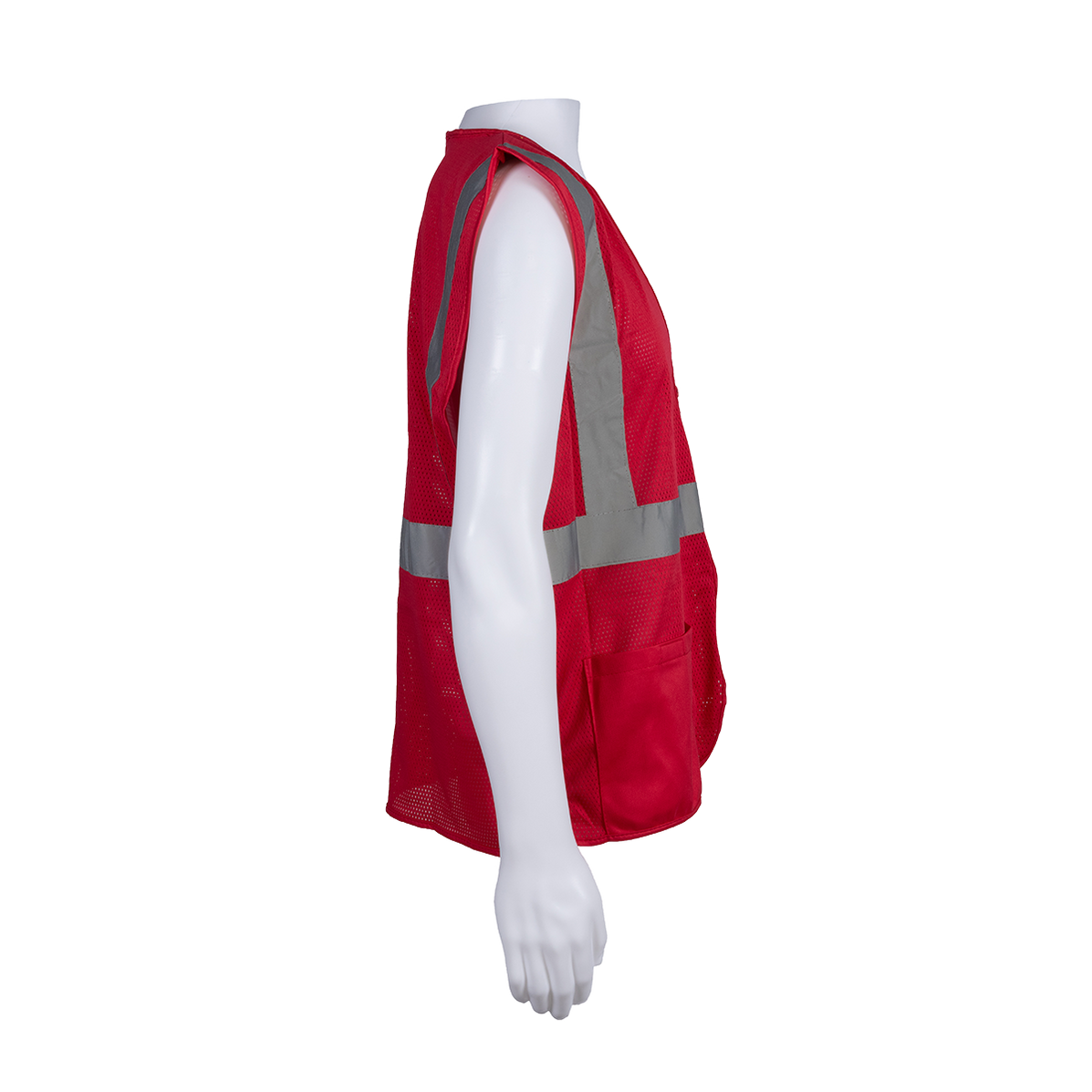 RVM-S1 ANSI NON-Rated Red Mesh Safety Vest for Enhanced Safety & Ident ...